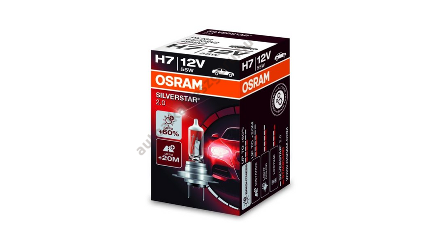 Osram 64210 Silverstar 2 + 60% H7 izzó 12V 55W - H7 izzók ...