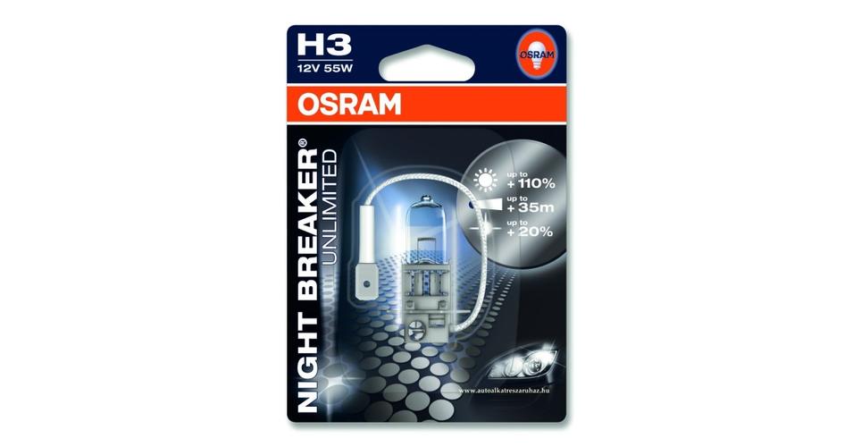 Osram 64151 Night Breaker Unlimited H3 izzó 12V 55W - H3 izzók ...
